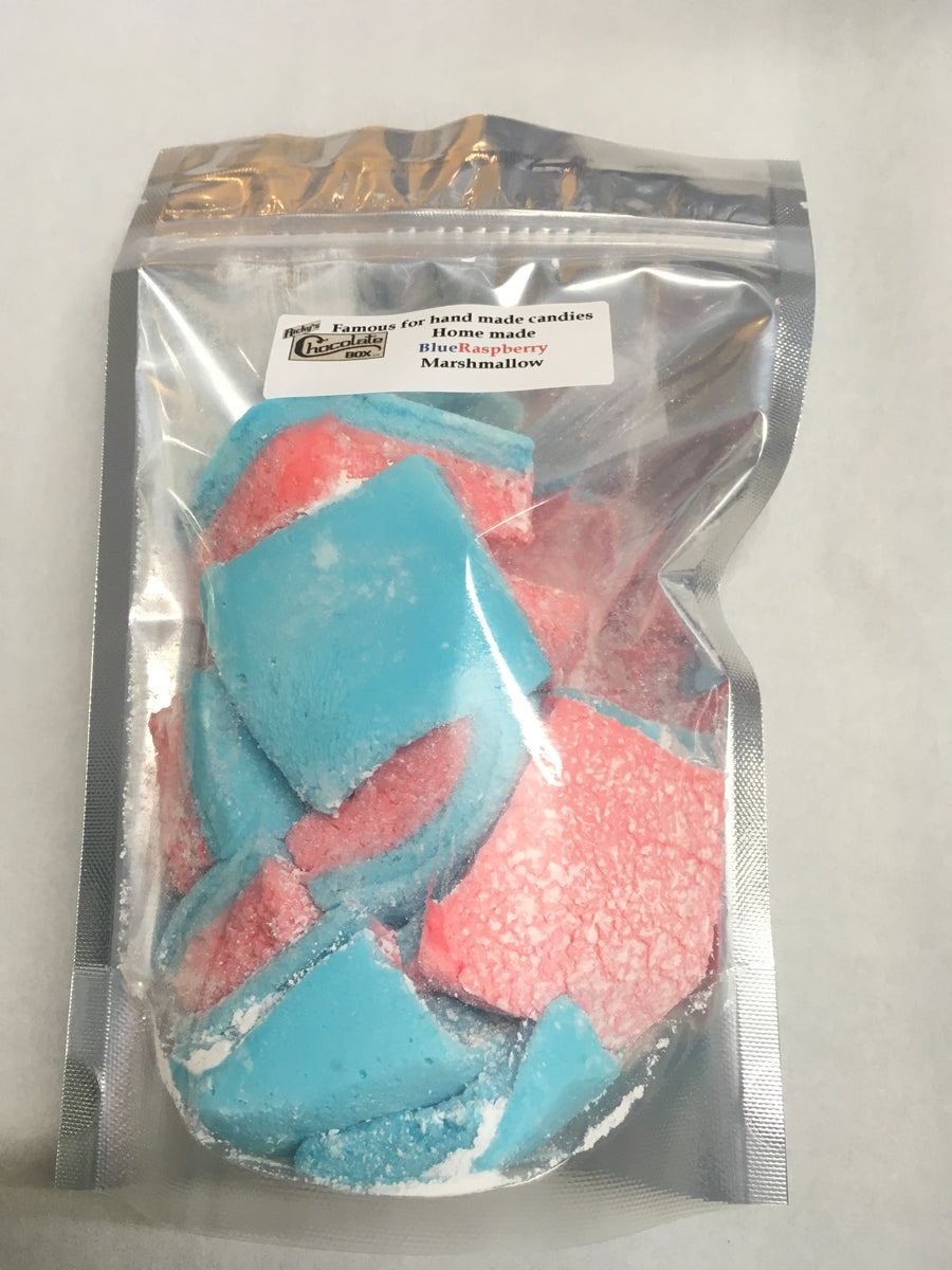 Marshmallows, Blue Raspberry Flavored – Ricky's Chocolate Box